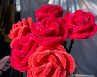 Pipe Cleaner Rose - Etsy