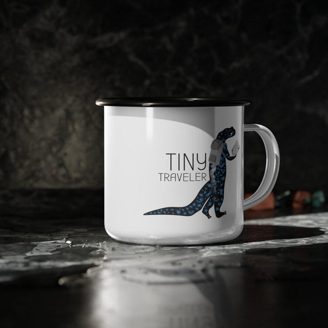 Blue Spotted Salamander | Tiny Traveler Camping Mug - Etsy