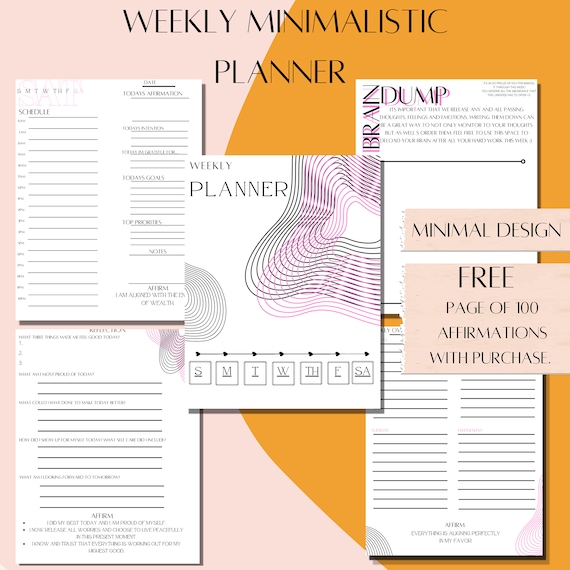 Digital Planner2022 2023 Weekly Planner Daily Planner - Etsy