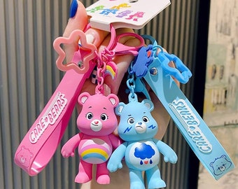 Purple Bear Keychain - Etsy