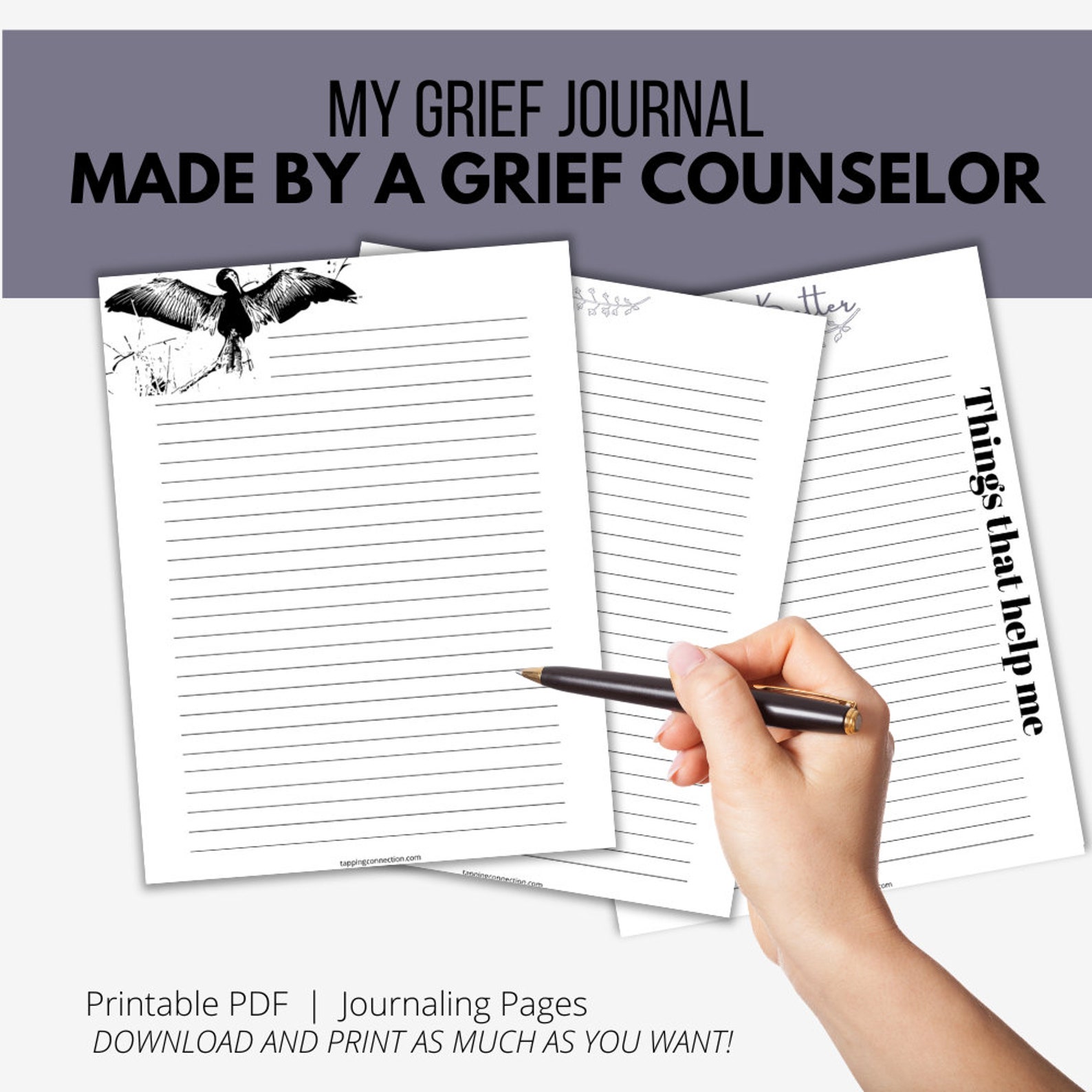 My Grief Journal, Grief Journal, Loss and Grief, Grief Workbook ...