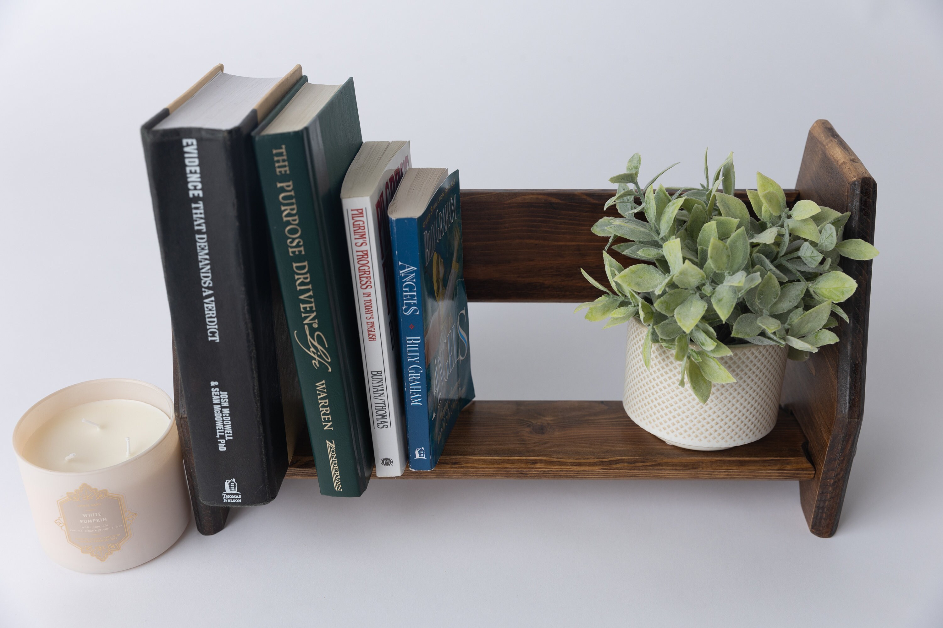 Wood Desktop Bookshelf Bookstand Handmade Book Rack - Etsy