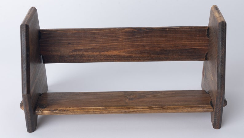 Wood Desktop Bookshelf Bookstand Handmade Book Rack - Etsy