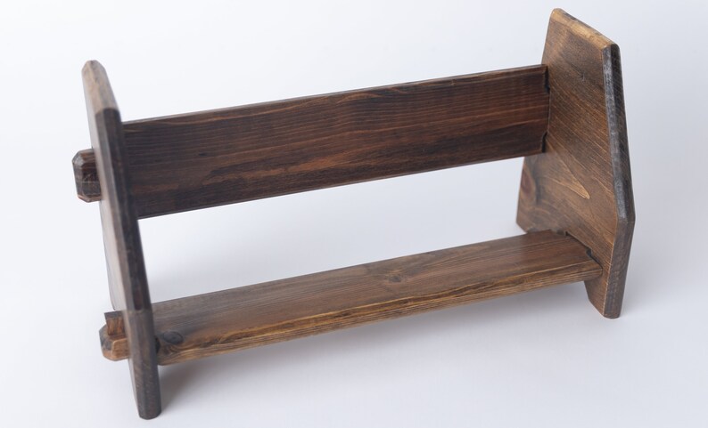 Wood Desktop Bookshelf Bookstand Handmade Book Rack - Etsy