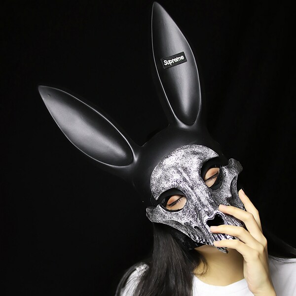 White Rabbit Mask - Etsy