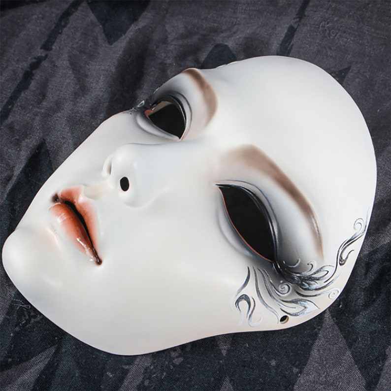 Halloween Animist Adult Party Mask Full Face Chinese Style Hand-Painted ...