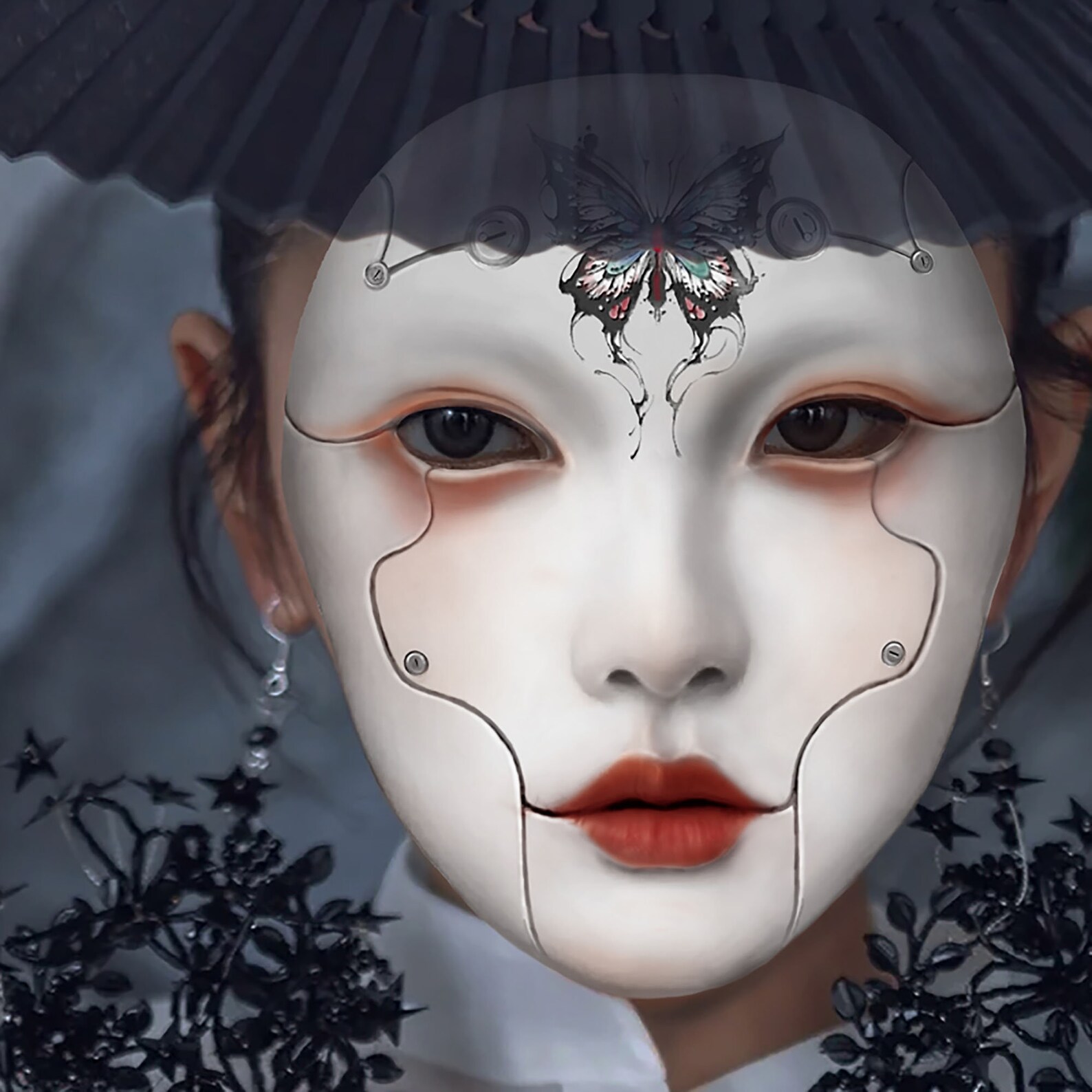 Full Face, Cyber, Punk, Antique, Hip-hop Party, Dj Props, Mask - Etsy