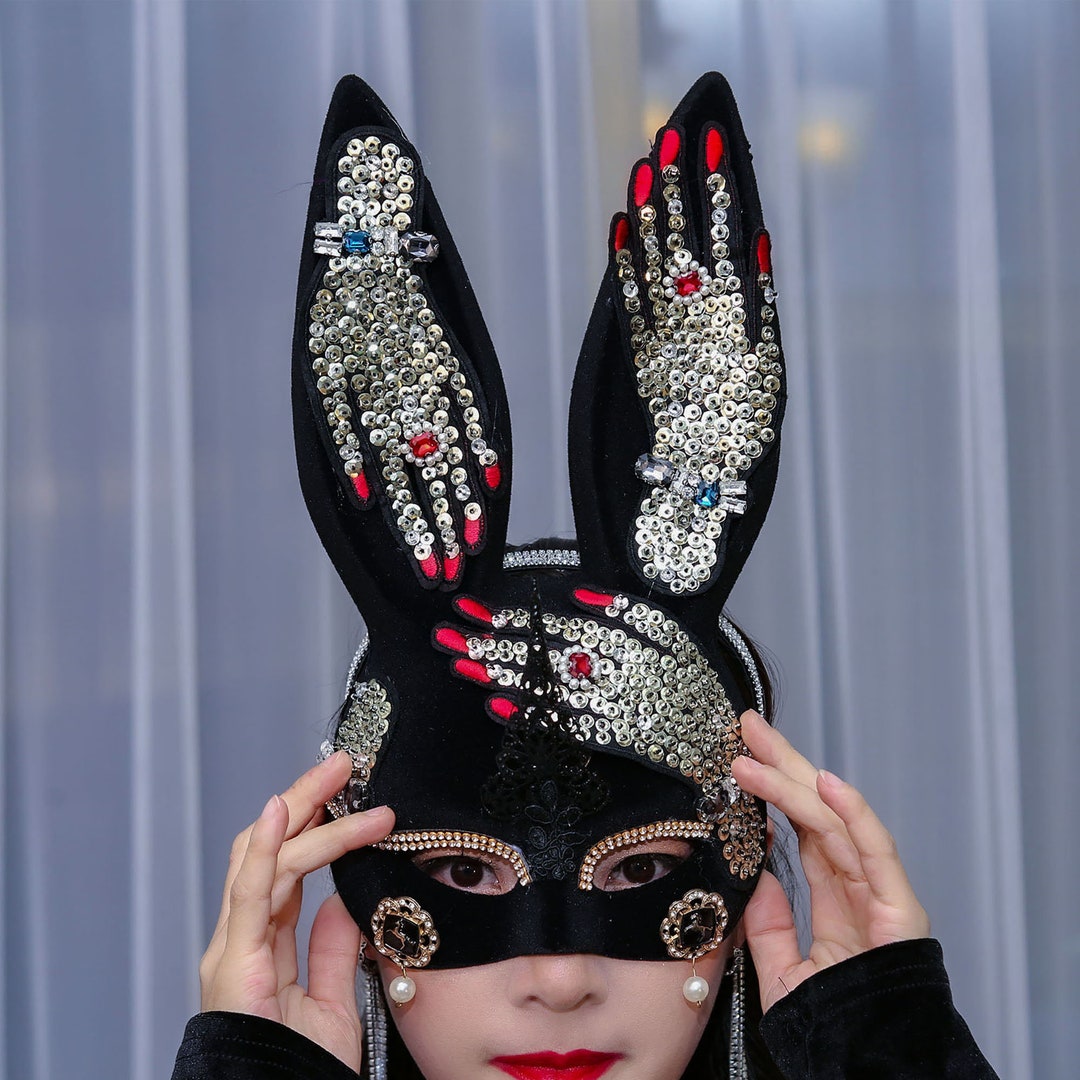 Carnival Nightclub Bar Dress Mask Makeup Ball Half Face Sexy Rabbit ...