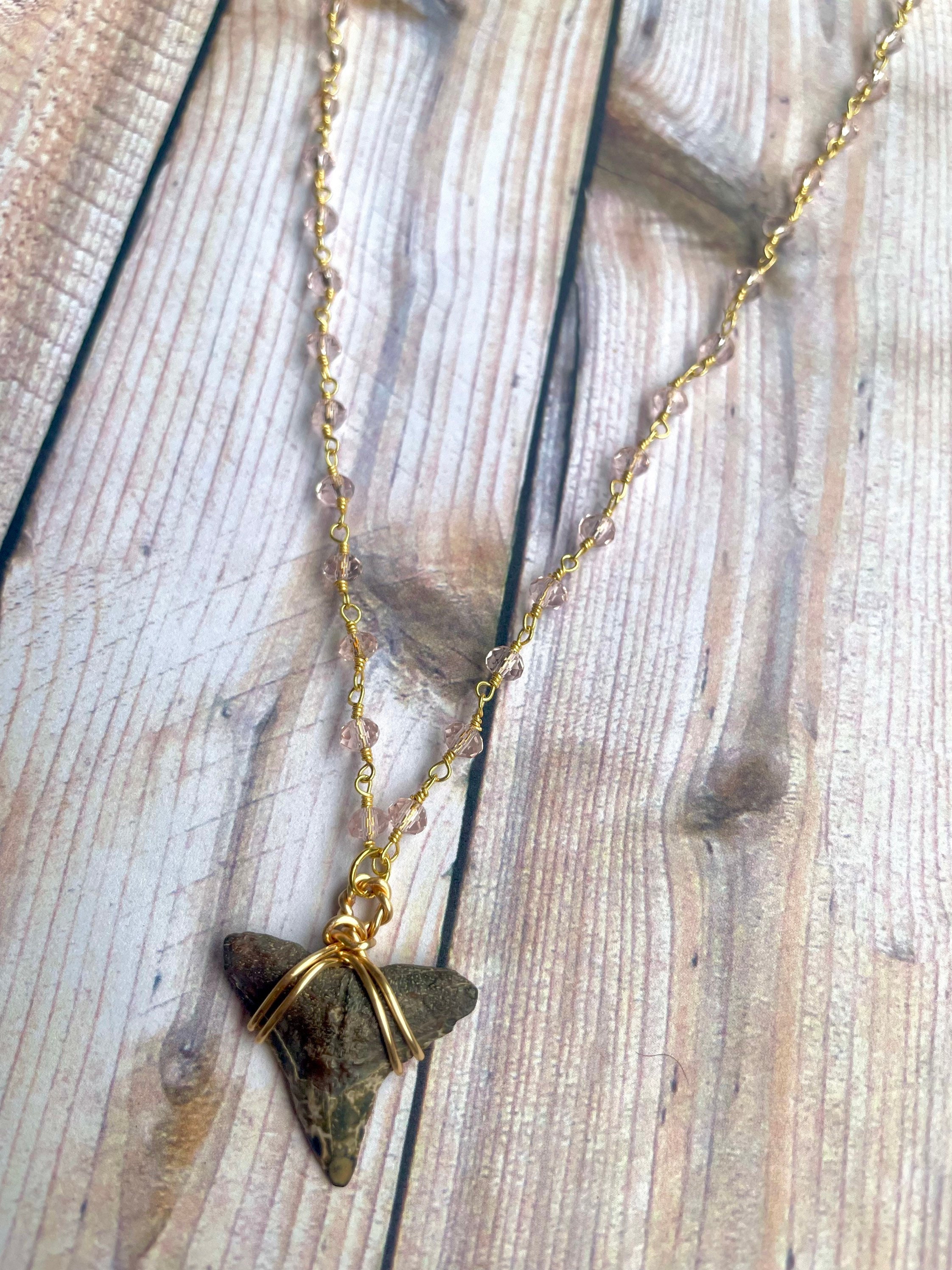 Shark Tooth Necklace Shark Teeth Beach Jewelry - Etsy