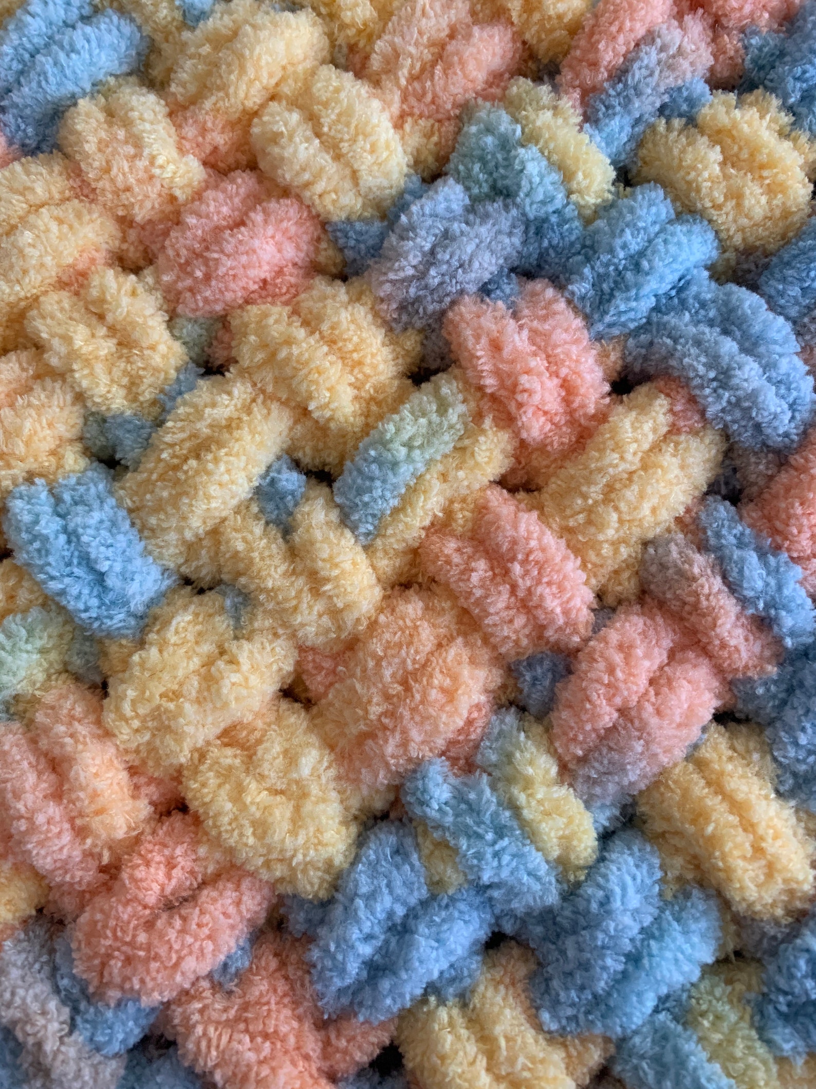 Baby Hand-knit Chunky Blanket Cover, Super Soft Puffy Stroller Blanket ...