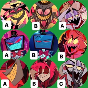 Hazbin Hotel Custom Character Pins - Etsy
