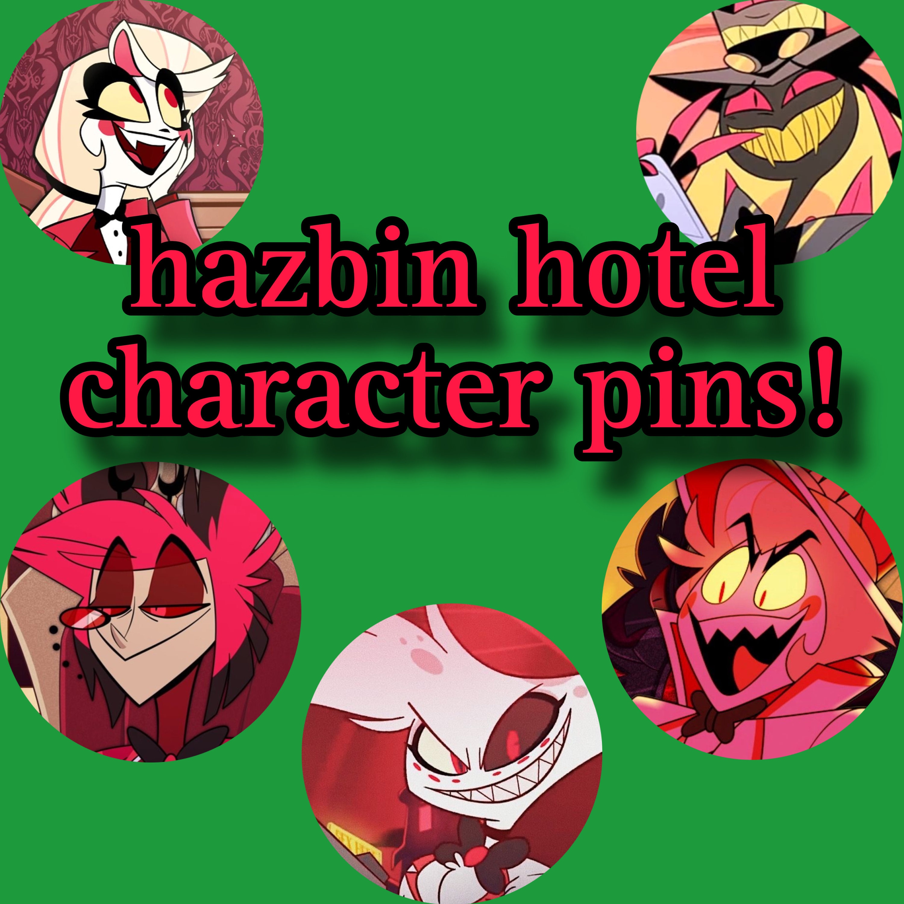 Hazbin Hotel Custom Character Pins - Etsy