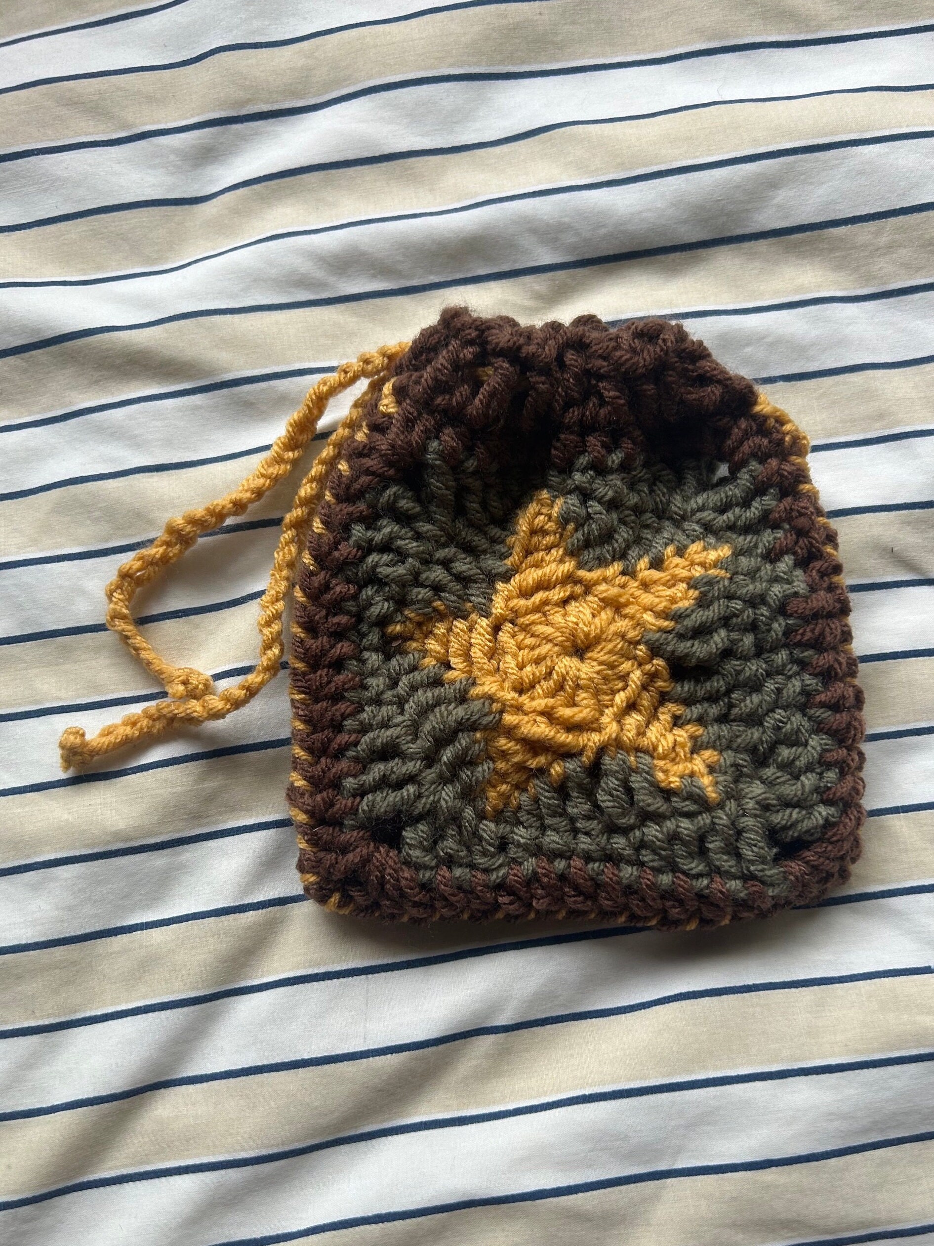 Green Crochet Star Pouch Coin Purse - Etsy