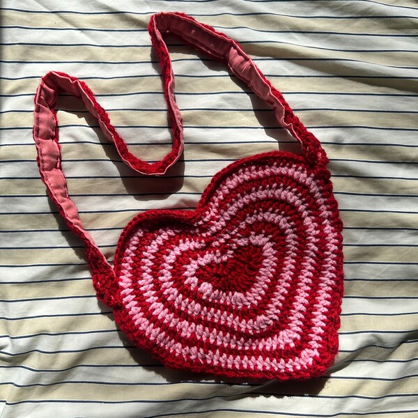 Pink Heart Bag - Etsy