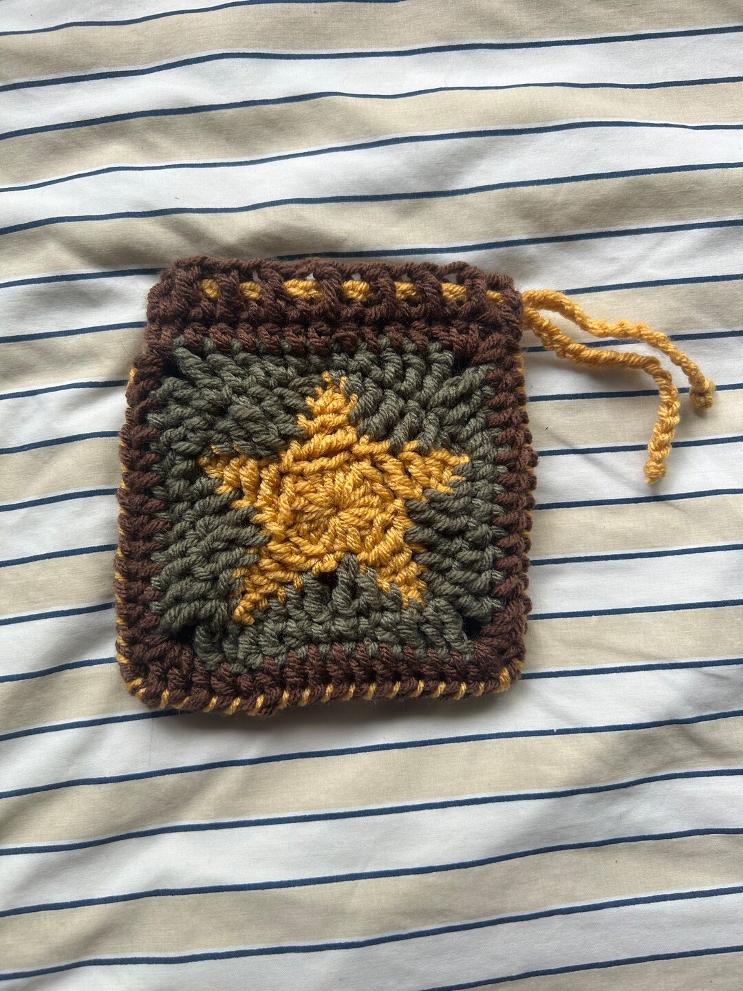 Green Crochet Star Pouch Coin Purse - Etsy