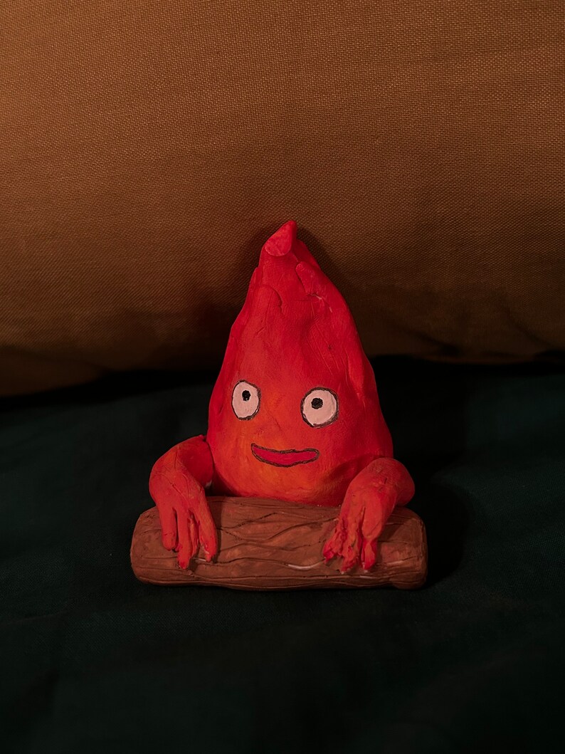 Calcifer Clay Sculpture Howls Moving Castle - Etsy