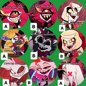 Hazbin Hotel Custom Character Pins - Etsy