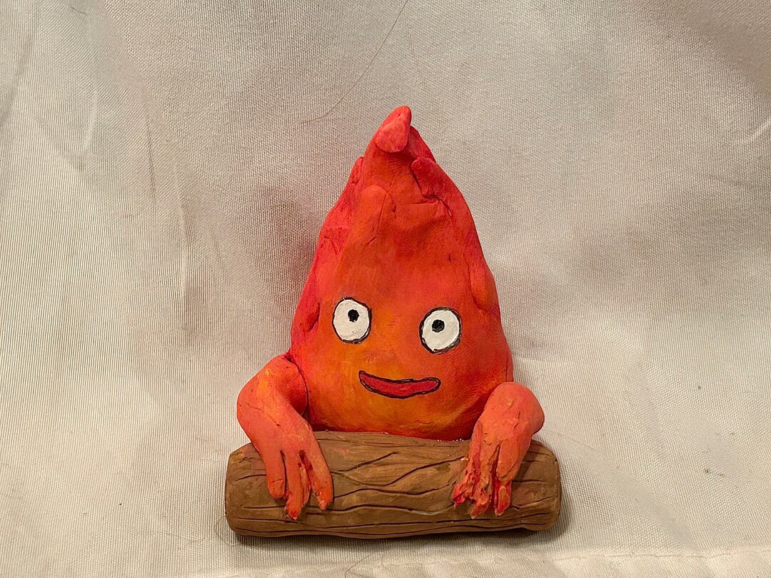 Calcifer Clay Sculpture Howls Moving Castle - Etsy