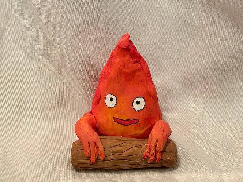 Calcifer Clay Sculpture Howls Moving Castle - Etsy