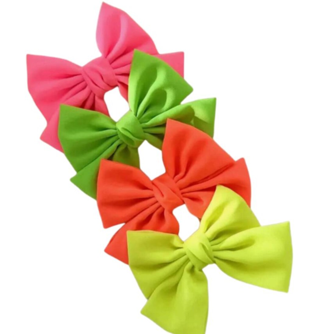 Neon Bows - Etsy