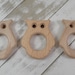 Adorable Owl Shaped Wooden Sphere Stand - Rounded Smooth Sphere Holder ...