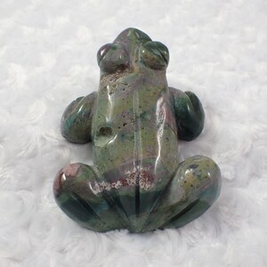 Large Natural Ocean Jasper Crystal Frog Carving Big Heavy Colorful Frog ...