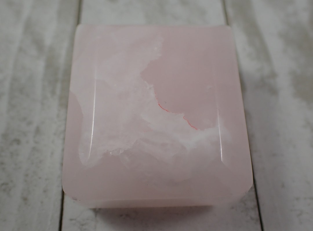 Natural Light Pink Mangano Crystal Slab - Smooth Polished Thick ...