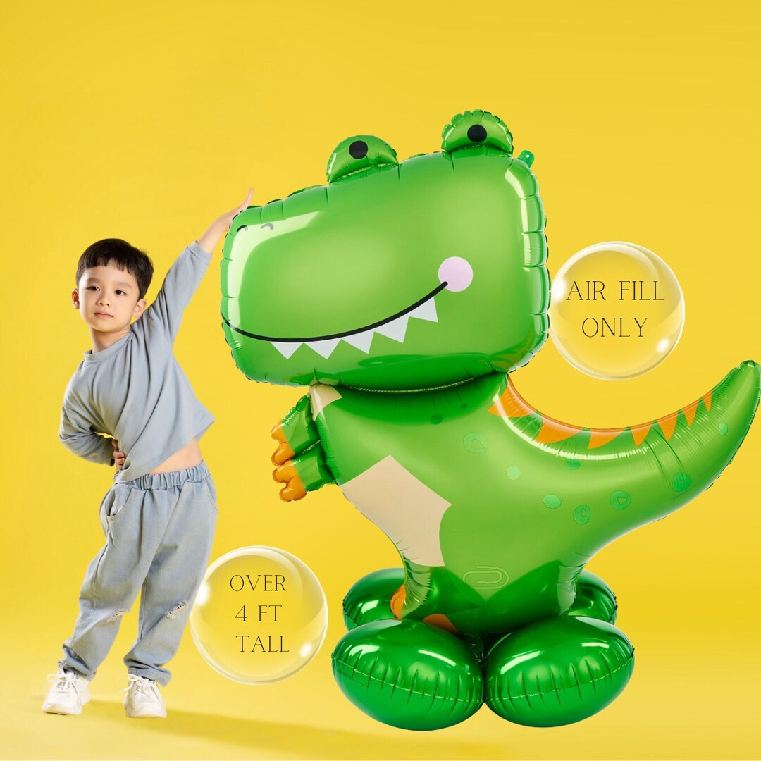 57" T-rex Airloonz Balloon: Dinosaur Birthday Party Decor - Etsy