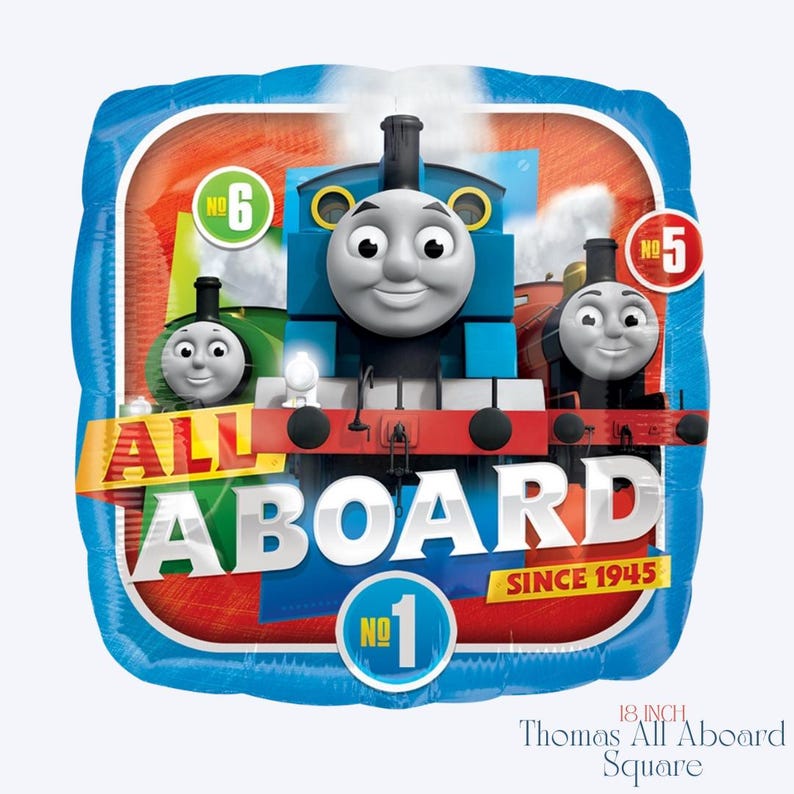 Thomas the Train Foil Balloon, Anagram Licensed Birthday Party ...