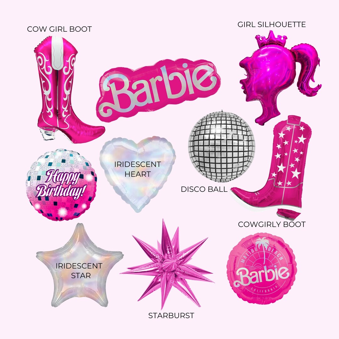 Barbie Balloon Bouquet: Malibu Beach Party Decorations - Etsy
