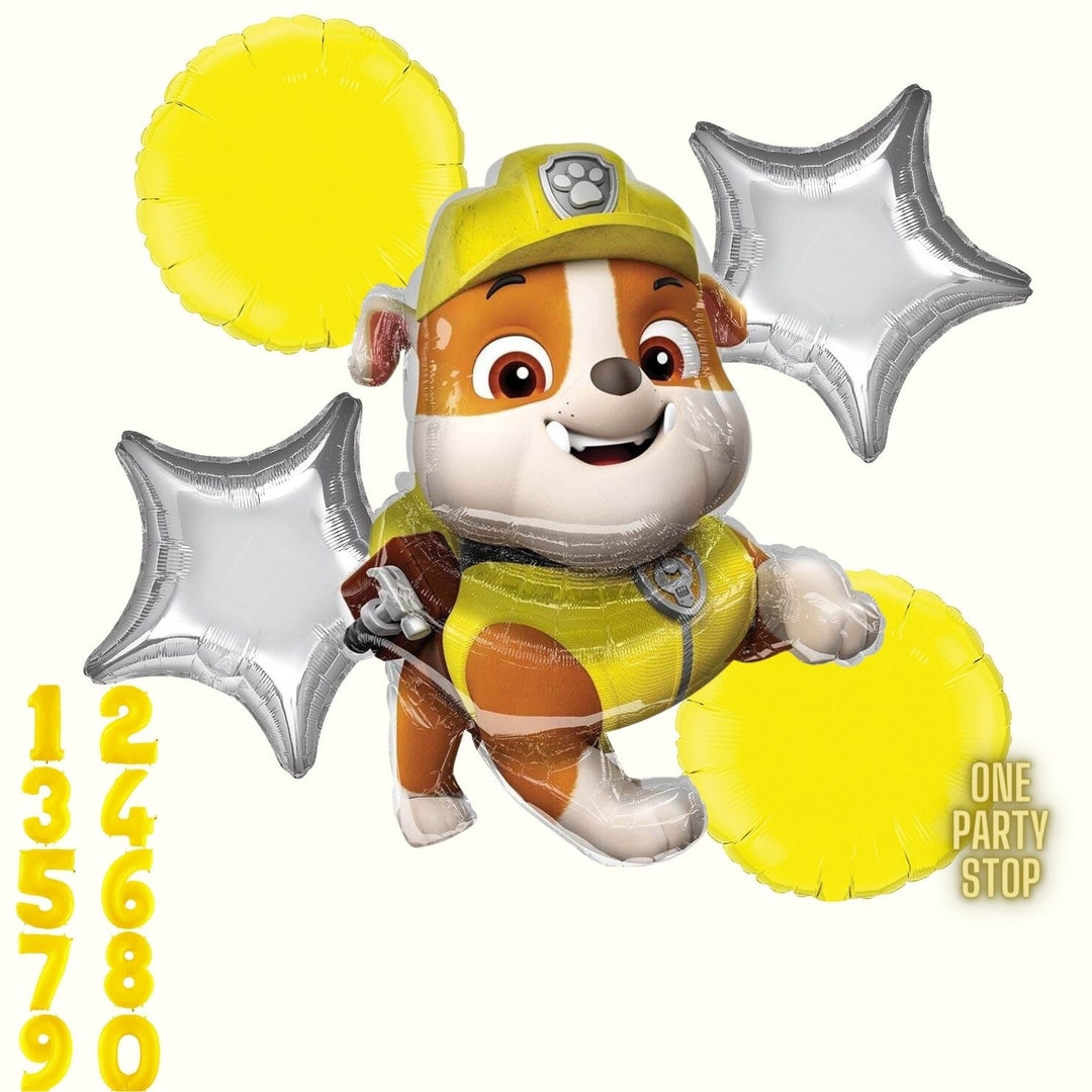 Anagram Licensed | 36" Paw Patrol Rubble | Paw Patrol Balloons | Rubble ...