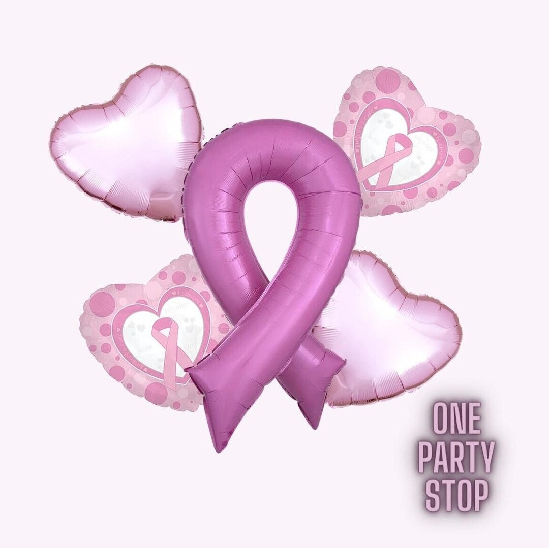 Breast Cancer Awareness Month | Pink Month | Pink Cause Ribbon Balloon ...