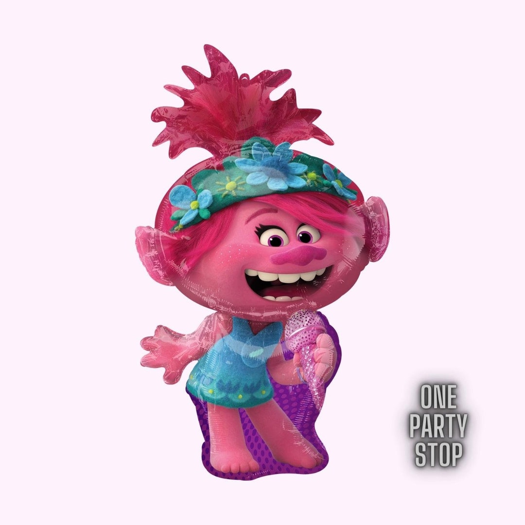 Poppy Trolls Balloon: Anagram Licensed Foil Mylar Airwalker - Etsy
