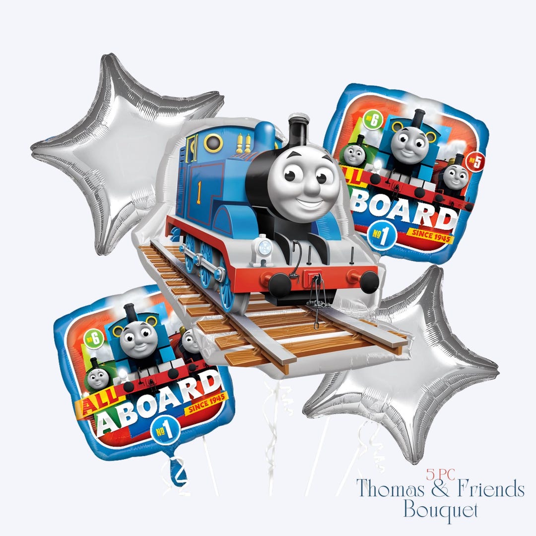 Thomas and Friends Birthday Party Balloons, Toddlers 3rd, 4th Birthday ...