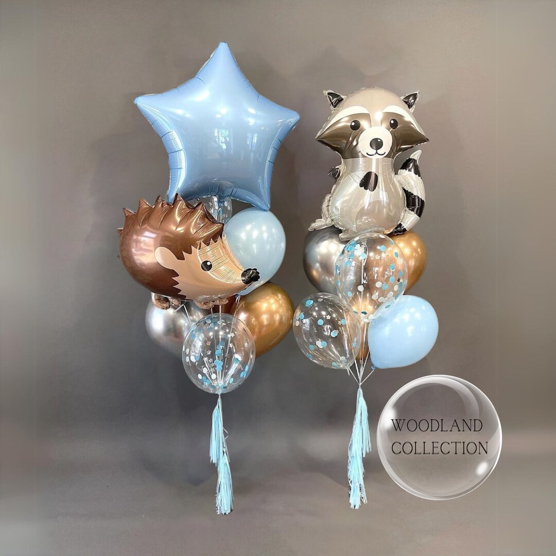 Woodland Balloons | Baby Shower Decor | Woodland Party | Forest Animals ...