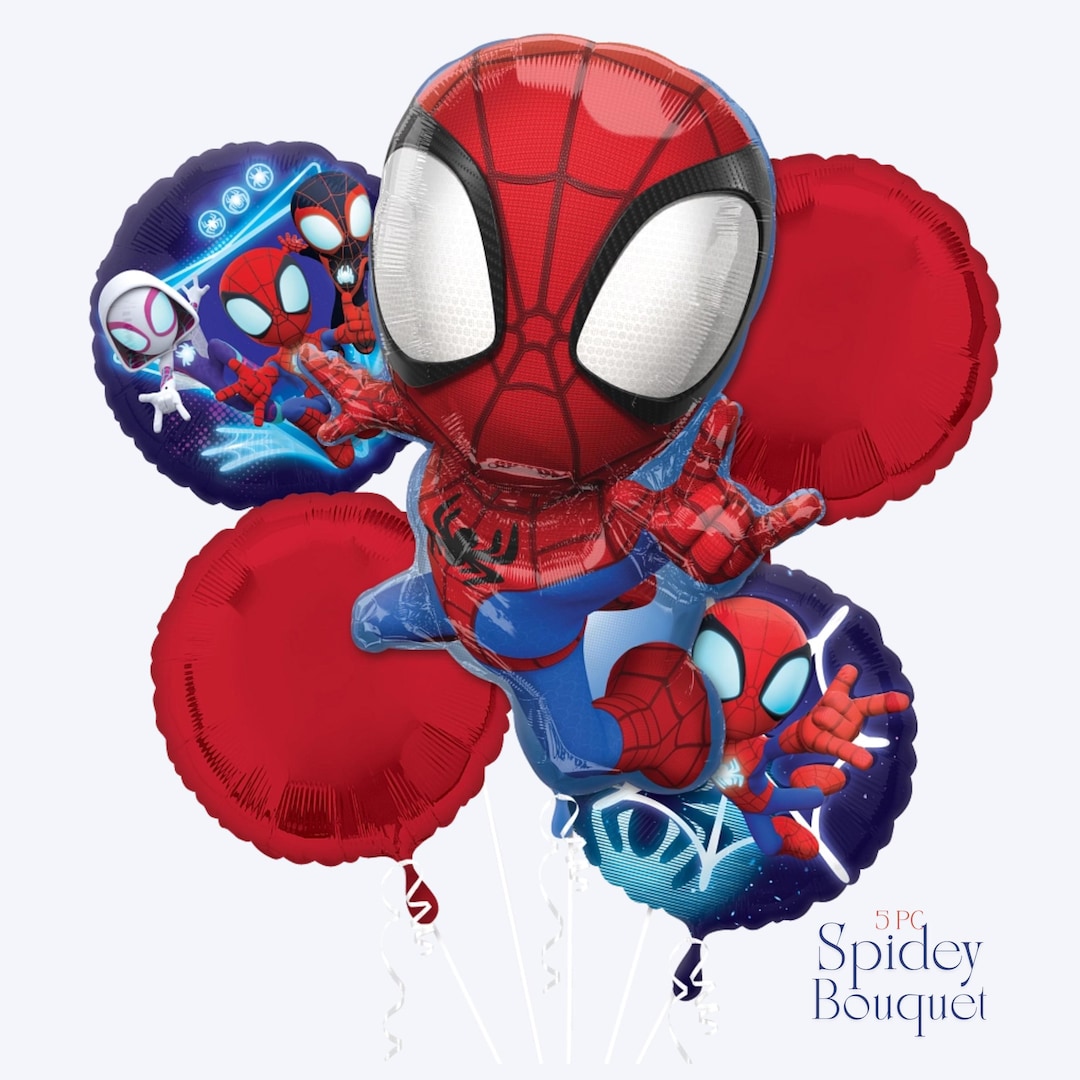 Spidey and Friends Balloons | Spidey Birthday Decorations | Superhero ...