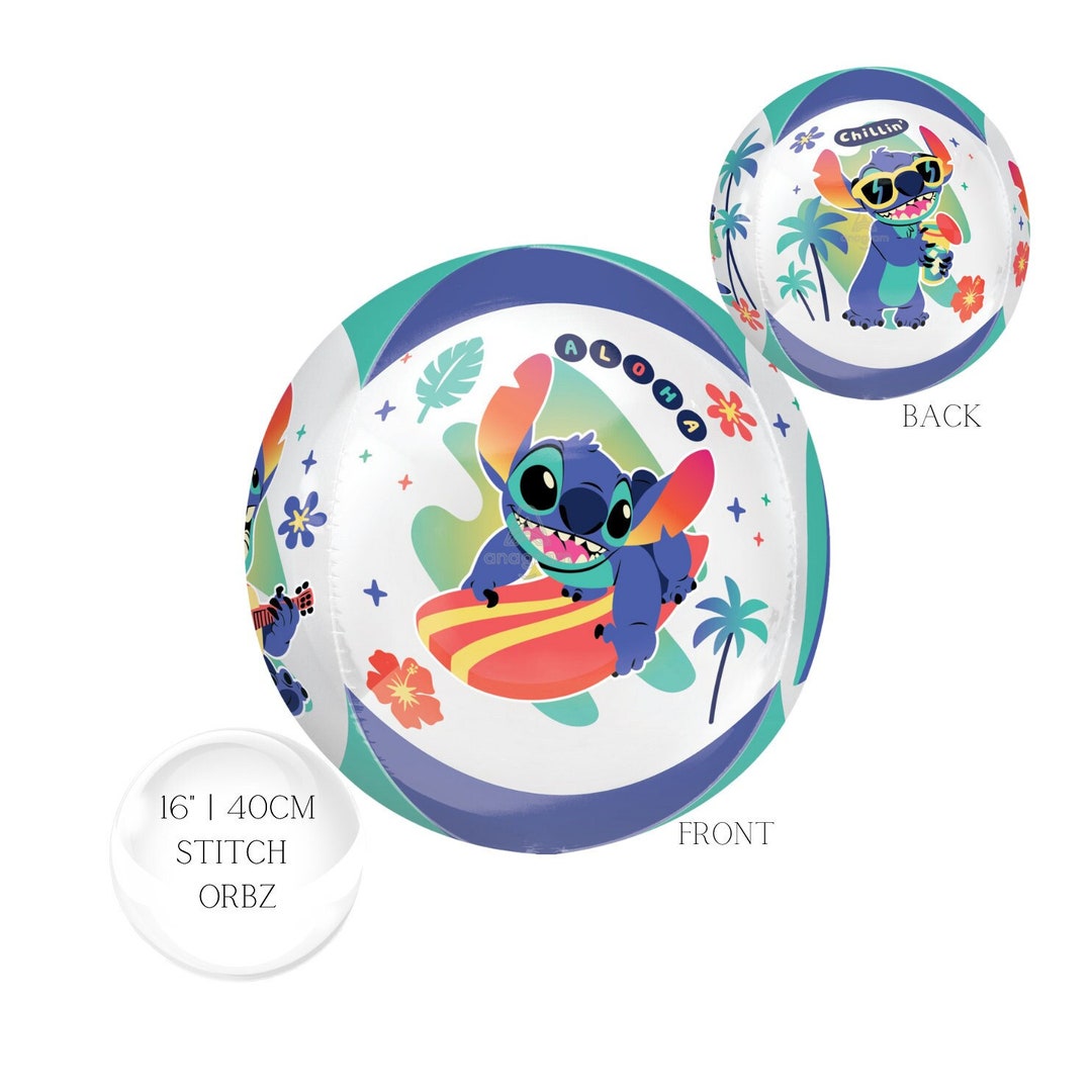 Stitch Birthday Party Balloons: Aloha Island Vibes, Licensed Anagram - Etsy