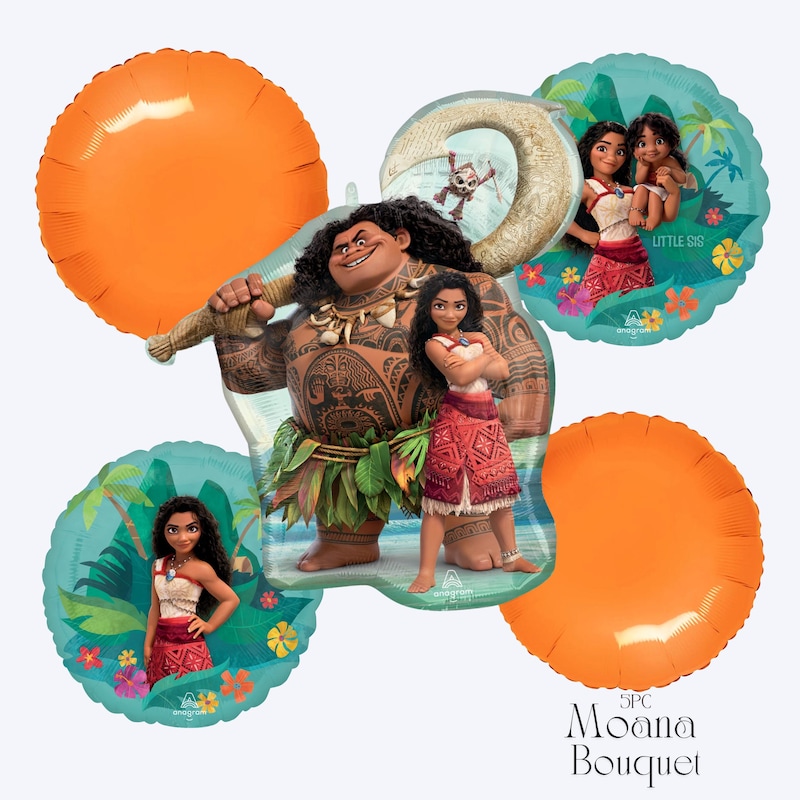 Moana Balloon Bouquet - Etsy