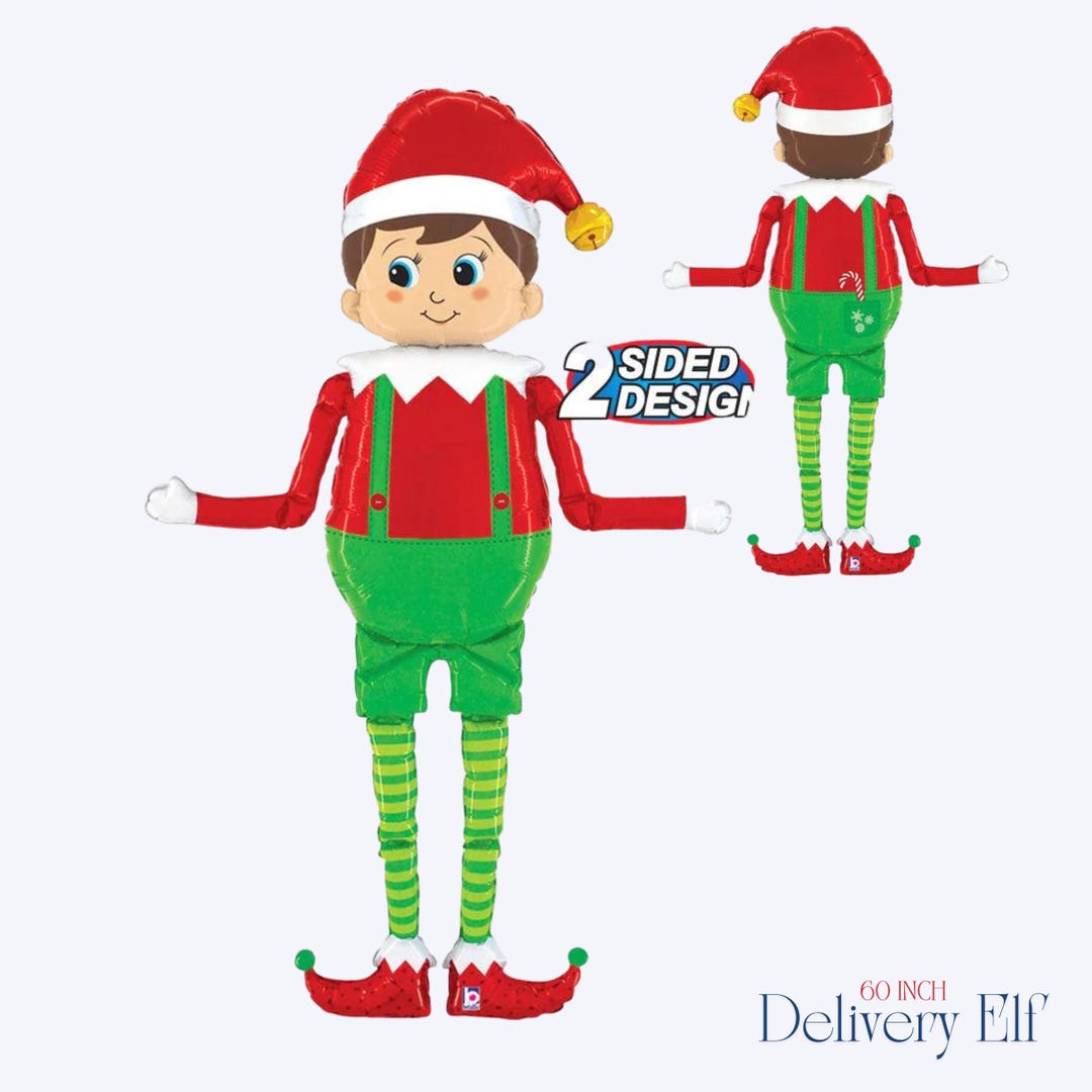 60" Elf Balloon, Christmas and Holiday Party Decorations - Etsy