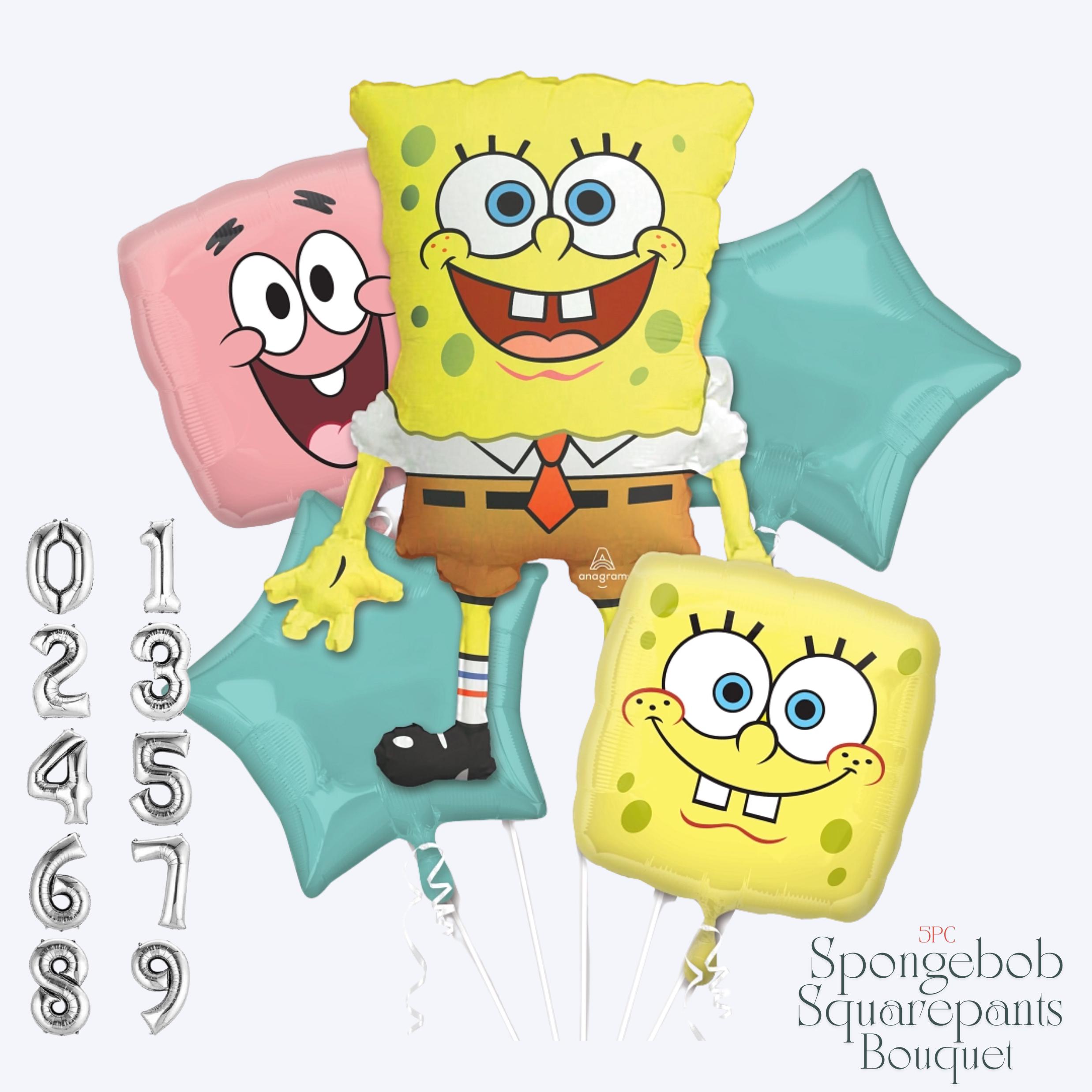 Spongebob Squarepants Balloon Bouquet: Under the Sea Birthday Party ...
