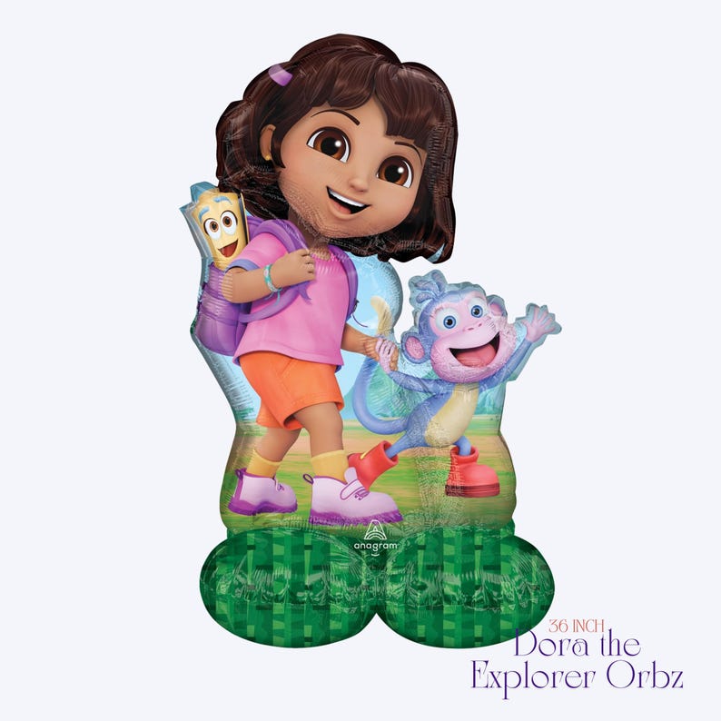 Dora the Explorer Balloon Bouquet: Licensed Birthday Party Decor - Etsy