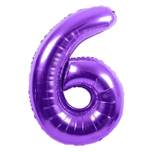 34" Purple Number Balloons | Age Number Balloons | Quinceanera | Quince ...