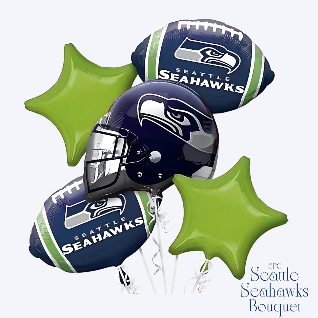 Seattle Seahawks Balloons: NFL Football Party Decorations - Etsy