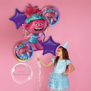 Trolls World Tour Poppy Balloon: Licensed Anagram Airwalker - Etsy