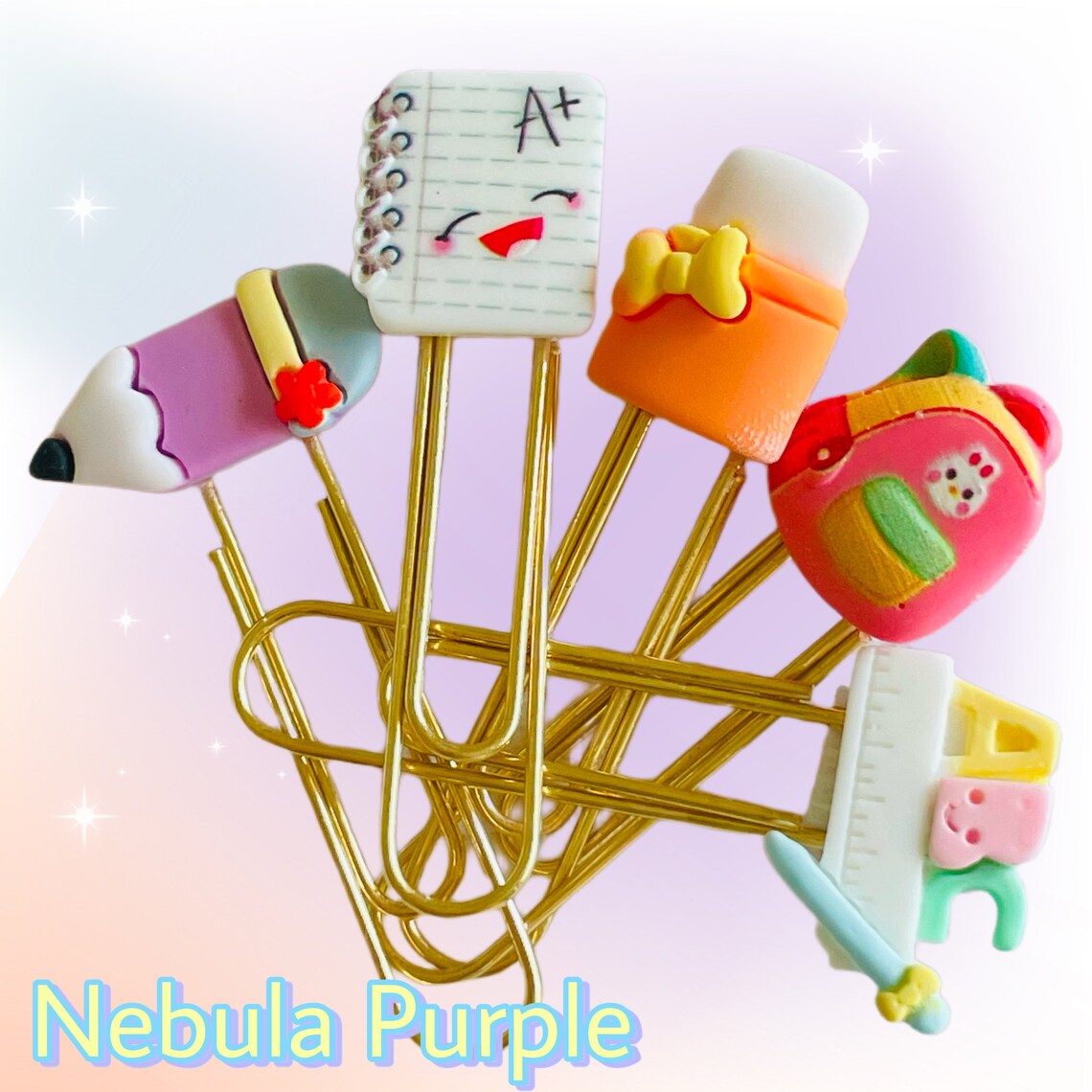 Back to School Paper Clip Novelty Accessory Bookmarks for Planners ...