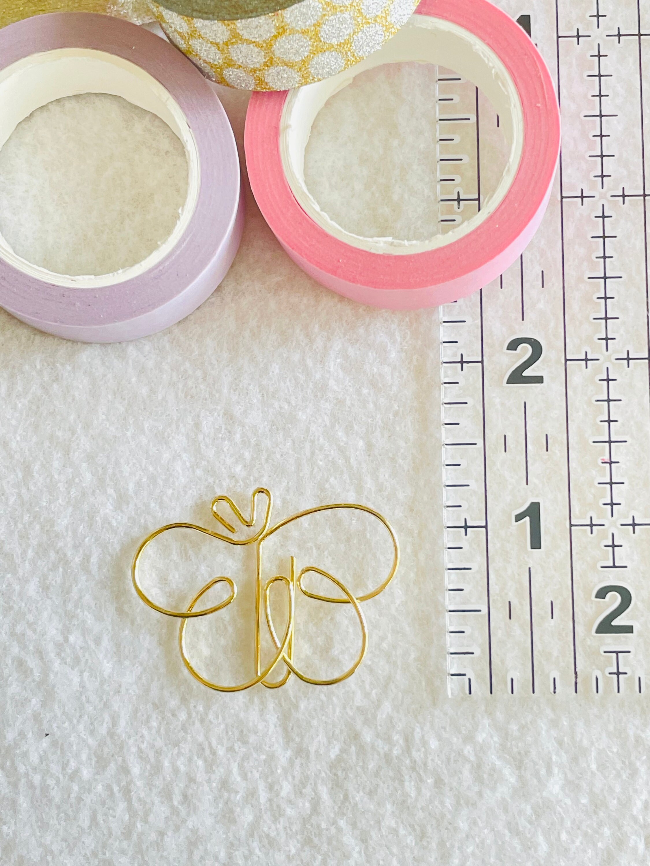 Butterfly Shaped Paper Clip for Planners, Agendas, Journals, Bookmark ...