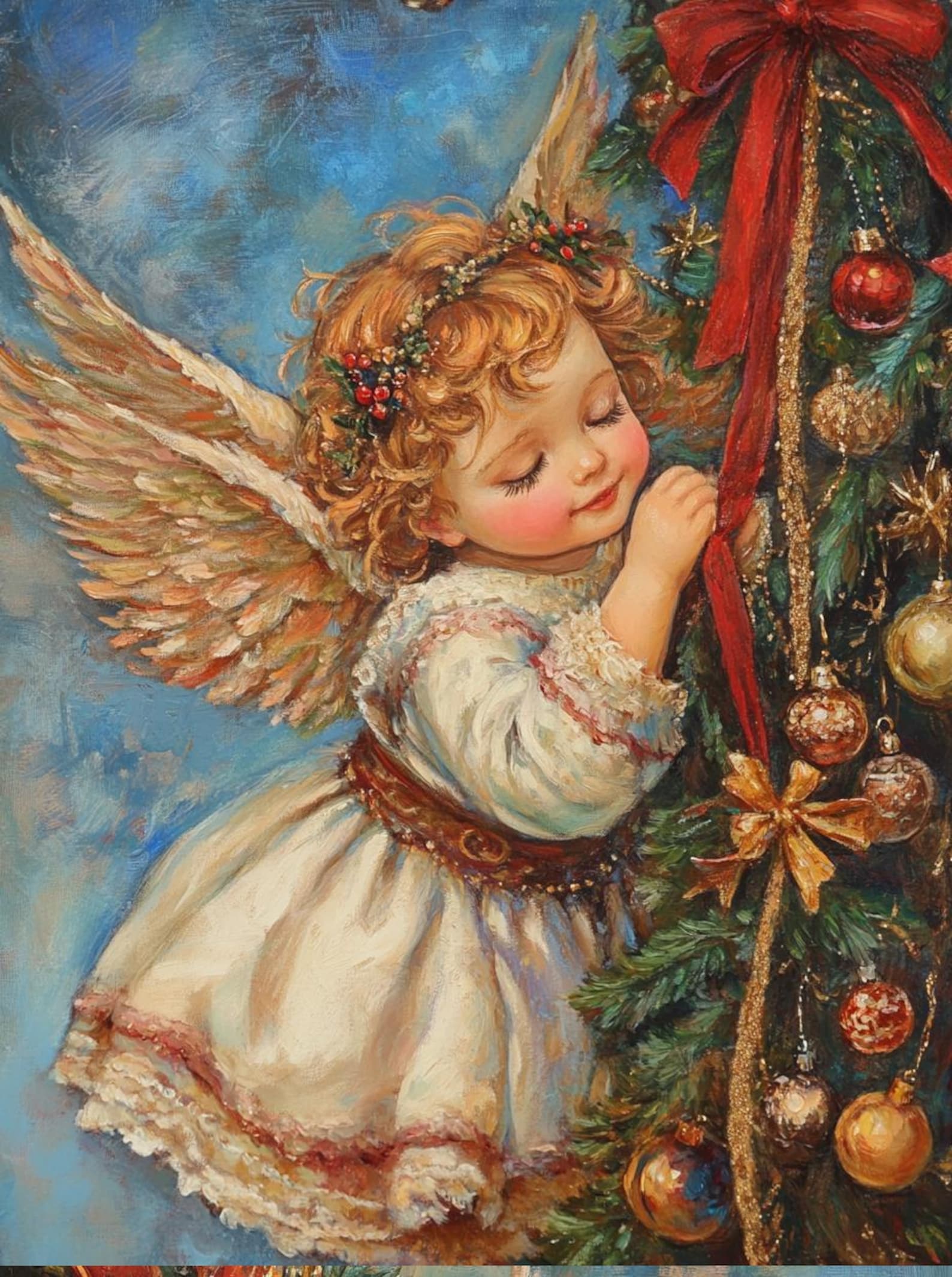 Christmas Cherubs 1 This Has 4 Different Images. - Etsy