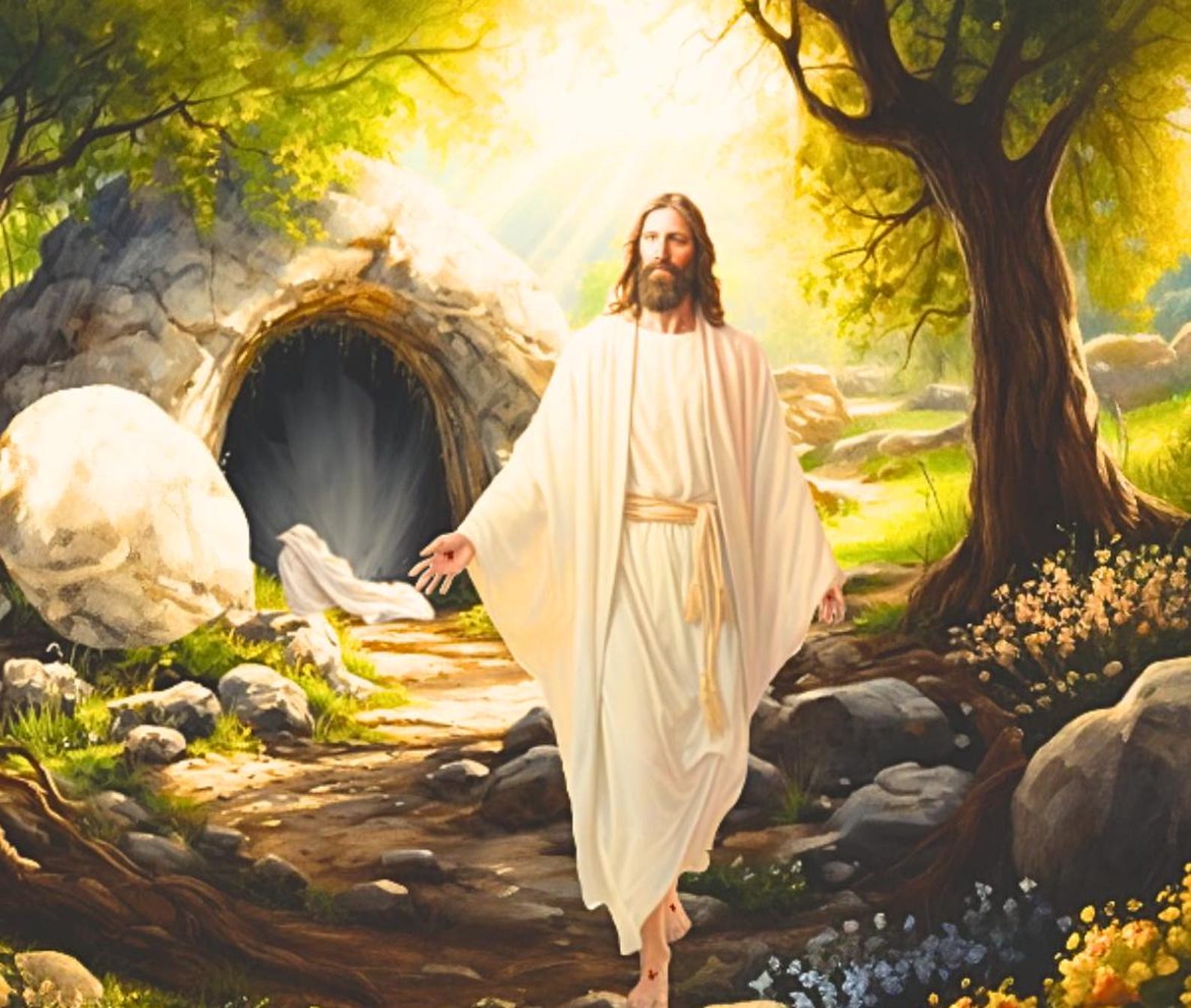 The Resurrection of Jesus on Easter Morning - Digital Download - Etsy