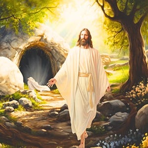 The Resurrection of Jesus on Easter Morning - Digital Download - Etsy