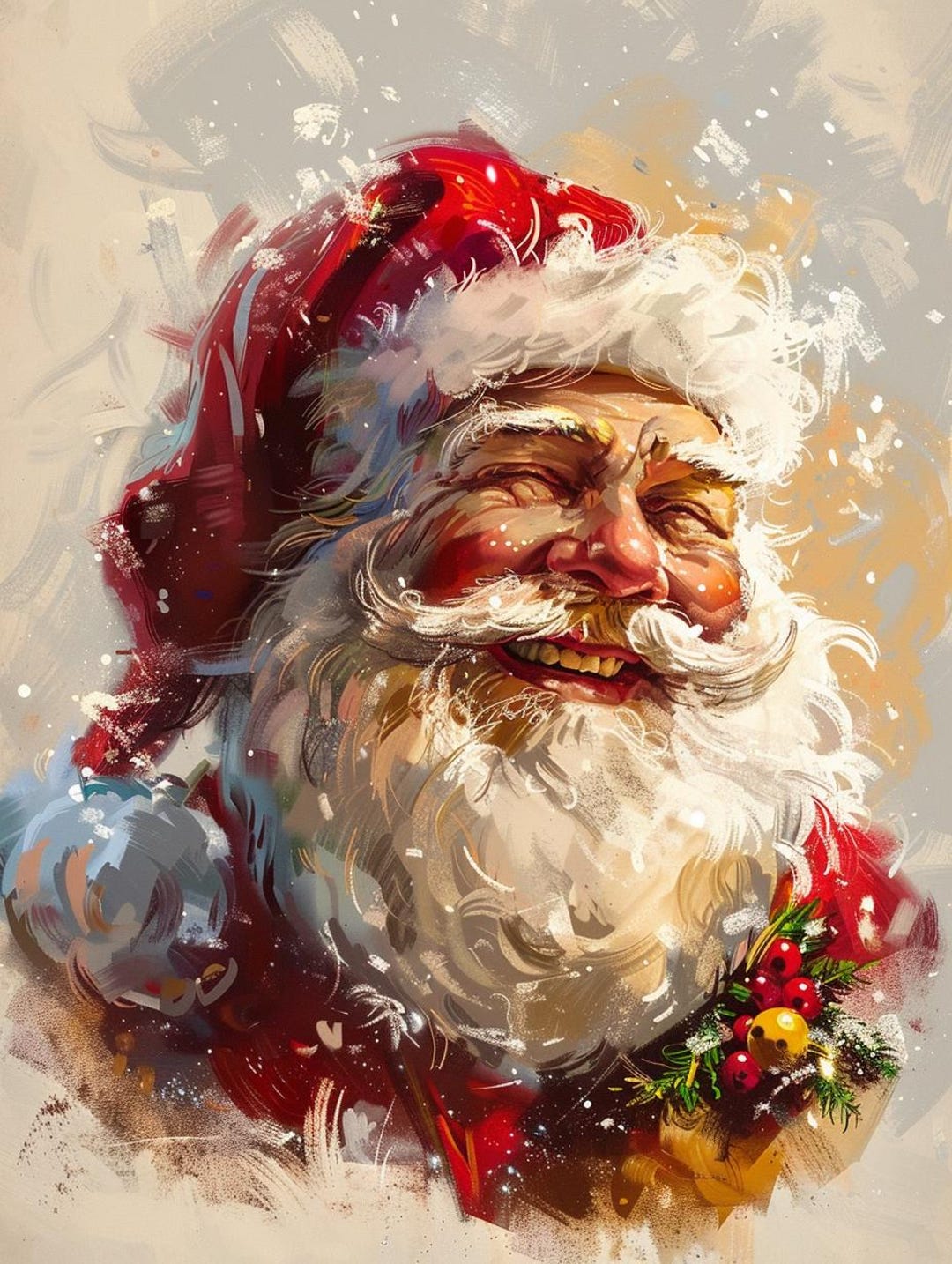 Jolly Santa #1 - Etsy